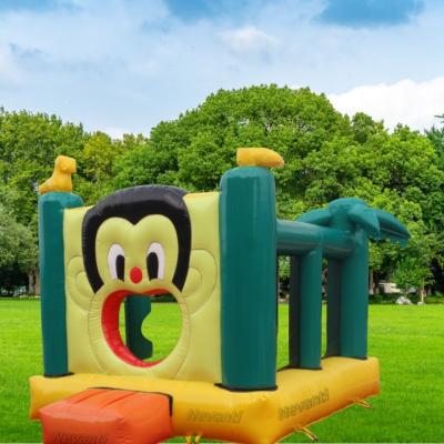 Cina Unisex Logo personalizzato stampato Materiale di tessuto di casa a rimbalzo per scivolo commerciale gonfiabile in vendita