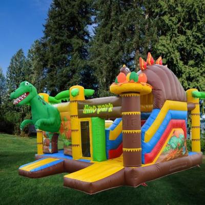 Cina Casa gonfiabile da dinosauro con colore personalizzato in PVC e castello di trampolino in vendita