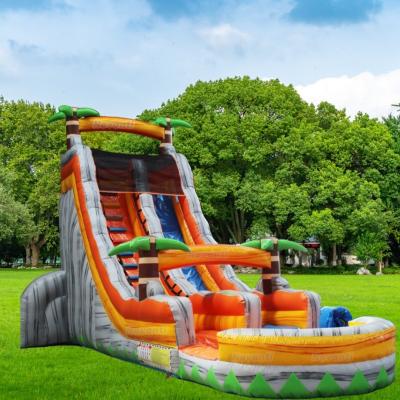 China 2024 Modelos más recientes 20m tobogán de agua inflable Ideal para el hogar y capacidad máxima 100-500kg en venta