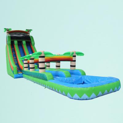 China Capacidad máxima 100-500 kg Deslizamiento de agua inflable Salto y deslizamiento con bolsa de embalaje en venta