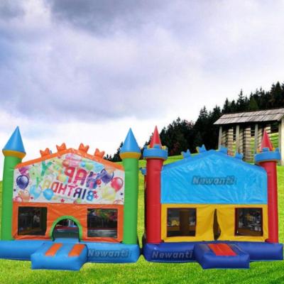 Cina Dimensioni personalizzate Bouncer gonfiabile del castello congelato con scivolo d'acqua in materiale PVC in vendita