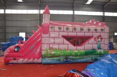 China Commercieel springkasteel met dia en aangepast logo Printed Cow Bouncy House Design Te koop