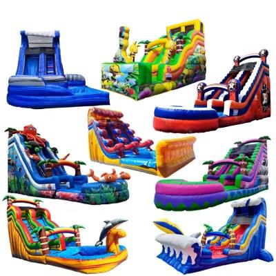 Cina 15m Acqua 22ft Commerciale gonfiabile piscina scivolo per bambini 20x3m 22 ft alto kit di riparazione in vendita