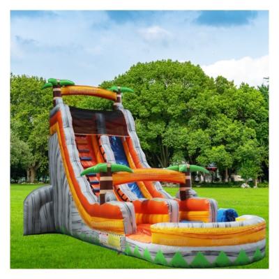 China Customized Inflatable Bounce House Kids Jumper with Large Water Slide and Outdoor Games for sale