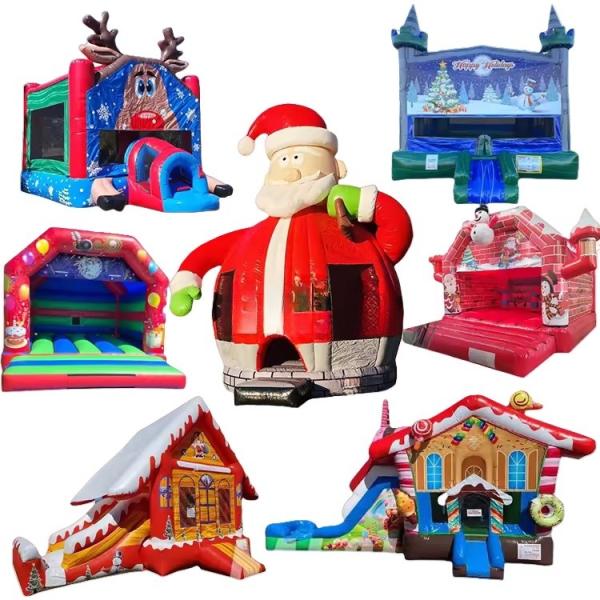 Customized Size Inflatable Santa Claus Castle Night Club Bounce House for 14 Years Up