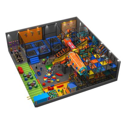 China Indoor Shopping Mall Kids Playground Set with Trampoline Max Capacity＞500kg 400sqm Play Area for sale