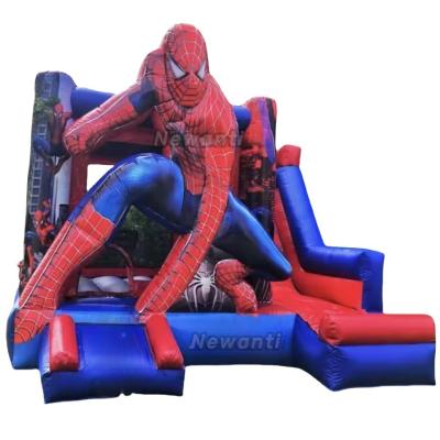 Cina BOYS Commerciale gonfiabile Spiderman Castello rimbalzante con scivolo e Vinyl Air Bounce in vendita