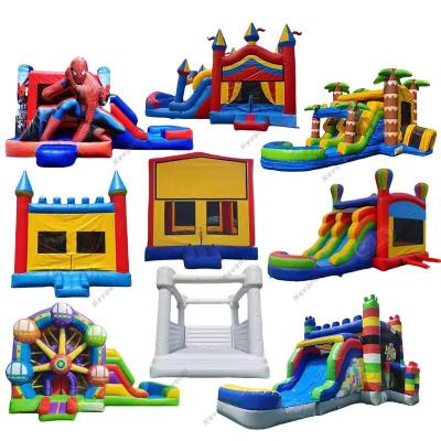 China 14 Years Up Children Bouncy Castles Custom Logo Printed Inflatable Bouncer Playground for sale
