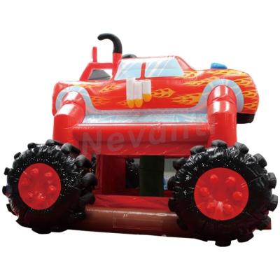 Cina Customized PVC gonfiabile Monster Truck casa rimbalzo con scivoli per ODM / OEM accettabile in vendita