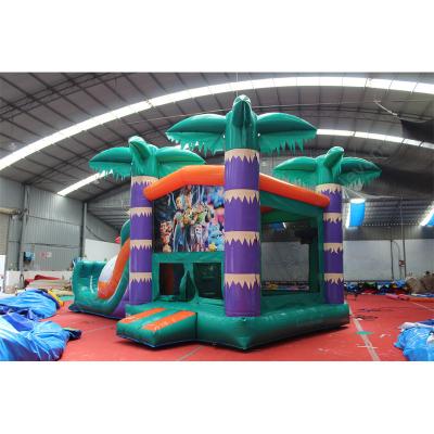 Cina Intervallo d'età da 5 a 7 anni Commerciale Pvc Salto Bouncer Slide asciutto Logo personalizzato stampato in vendita