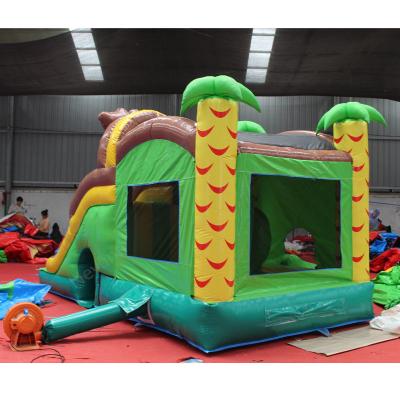 Cina 5-7 anni Gamma d'età Combo di castello gonfiabile con divertimento all'aperto a colori personalizzati in vendita