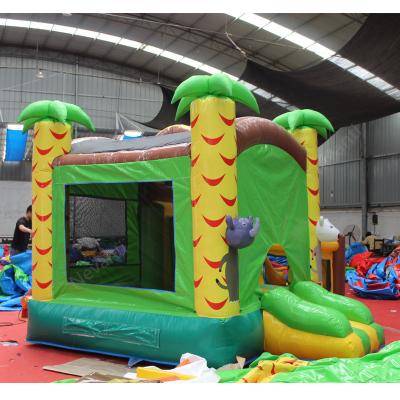 Cina 5-7 anni Gamma d'età Combo di castello gonfiabile con divertimento all'aperto a colori personalizzati in vendita
