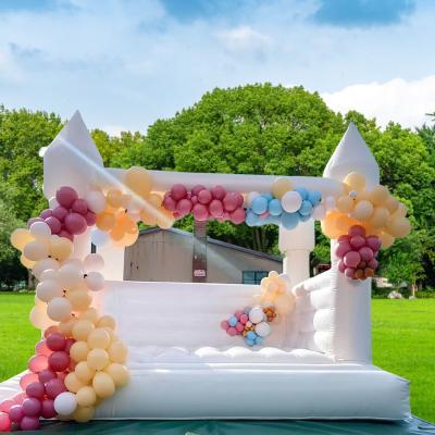 Cina 2024 Unisex Inflatabile Castello Balzante Bianco con Slide e Ballpit Sacchetto Bianco in vendita