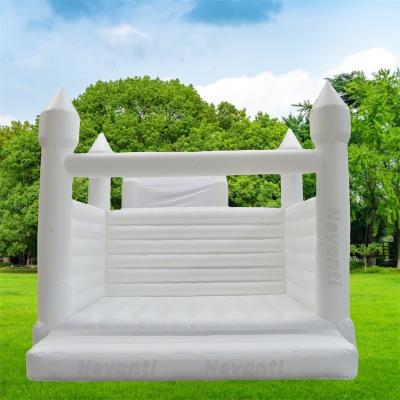 Cina 2024 Unisex Inflatabile Castello Balzante Bianco con Slide e Ballpit Sacchetto Bianco in vendita