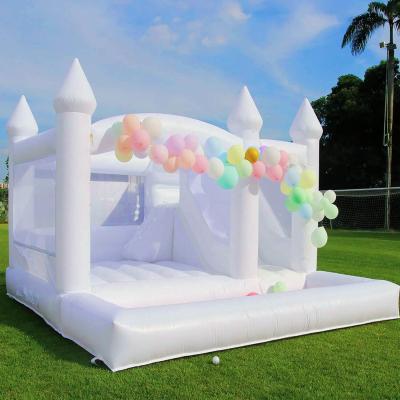 China 8-13 Years Old Customized Color Inflatable White Wedding Jumpers for Big Celebrations for sale