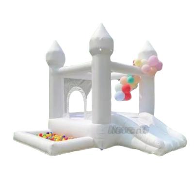 China Commercial Kids Wedding Inflatable Bouncer with Slide and Ball Pit Unisex Design for sale