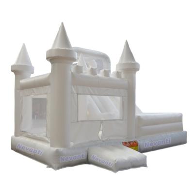 China Commercial Kids Wedding Inflatable Bouncer with Slide and Ball Pit Unisex Design for sale