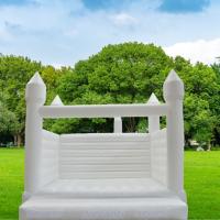 China Mini Inflatable Bouncer Castle with Customized Size and White PVC Material for sale