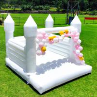 China Mini Inflatable Bouncer Castle with Customized Size and White PVC Material for sale