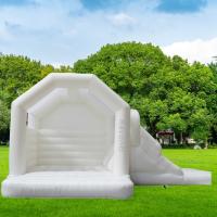 China Mini Inflatable Bouncer Castle with Customized Size and White PVC Material for sale