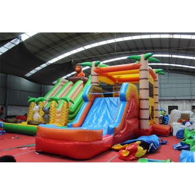 China Customized Color and Size Kids Bounce House with Slide Commercial Grade for sale