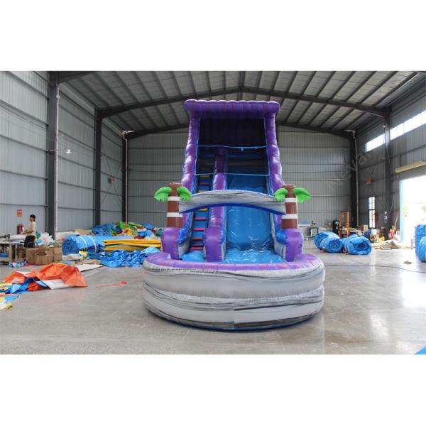 14 Years up Inflatable Pool with Slide and Commercial Water Slide Repair Kit Included