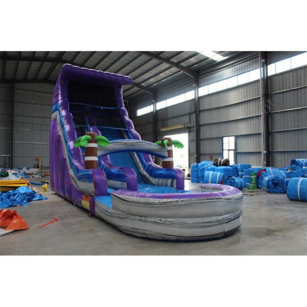 14 Years up Inflatable Pool with Slide and Commercial Water Slide Repair Kit Included