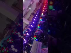 12 stuks 40W RGBW 4 in 1 LED-balkwasbewegend hoofdlicht voor bruiloftsverlichting