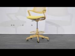 Estruturas ergonómicas de metal Cadeiras de sala de jantar Assento com almofada de espuma durável