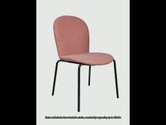 Cadeiras de sala de jantar com estrutura de metal resistente