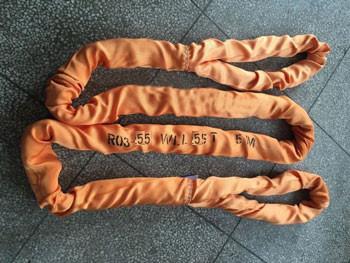 China Heavy Duty Round Sling 1T-1000T Lifting Capacity ENDLESS Lifting Eye Type 2 Meters Length for sale