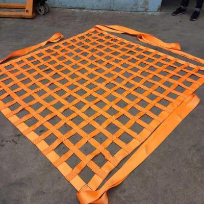 China Heavy Duty Nylon Lifting Net Web Cargo Net for Secure Cargo for sale