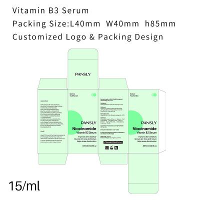 China Niacin Amid Organic Face Serum Glattere Haut Hyaluronsaure White Ning Anti Falten Vitamina B3 Gesicht à venda