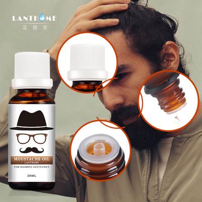 Cina 20ml Prodotti per la cura della barba Olio essenziale di baffi biologici ai semi d'uva di albicocca in vendita