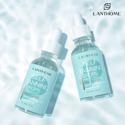 中国 Dhaセルフタンニングオイルダーク段階的な日焼けドロップボディフェイス用 販売のため