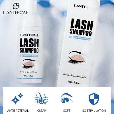 Cina Lanthome Shampoo Per Ciglia Con Spazzola Detergente Schiuma Per Ciglia 50ml in vendita