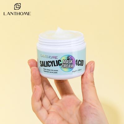 Cina Maschera per il viso all'acido salicilico Crema Detergente per maschera viso anti acne Detergente OEM ODM in vendita