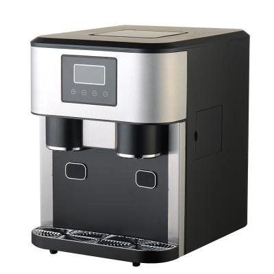 China Stainless Steel Mini Counter Top Bullet Ice Maker And Crusher Black Red for sale