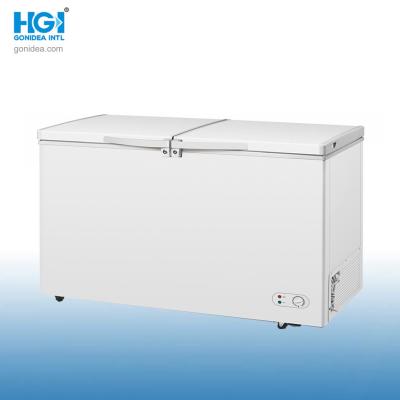 China Groothandel Top Open Commerciële Vrieskas Dubbele Deur Vrieskas Model Bd/Bc-800dq Te koop