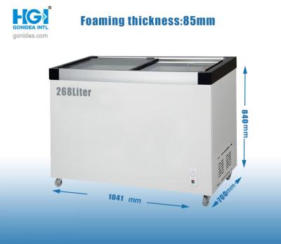 China Recessed Door Handle Deep Chest Freezer with ≤45dB Noise Level and Manual Defrost Type for sale
