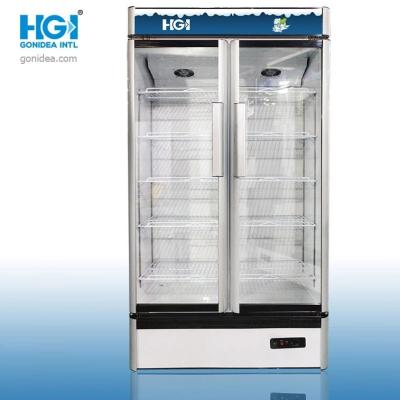 China Vertical Display Rack Refrigerated Showcase Supermarket Beverage Cold Drink Chiller Cooler Lsc660K for sale