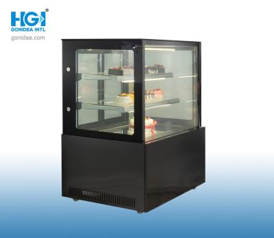 China ODM SASO Cake Display Showcase Glass Cabinet 260L for sale