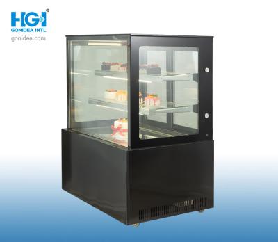 China ODM SASO Cake Display Showcase Glass Cabinet 260L for sale
