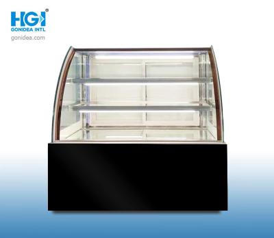 China Danfoss Compressor Cake Pastry Refrigerator Showcase 1200mm With 3*18W LED for sale