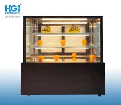 China Danfoss Compressor Cake Pastry Refrigerator Showcase 1200mm With 3*18W LED for sale