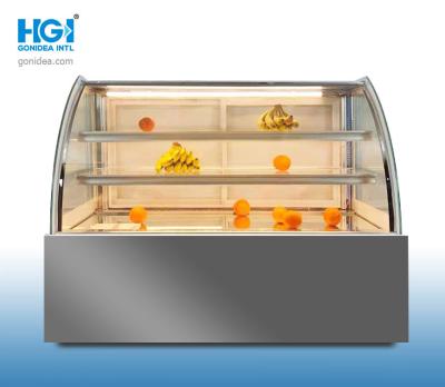 China CB comerciais do refrigerador da pastelaria da sobremesa da bancada da exposição 500W da mostra de 1500mm à venda