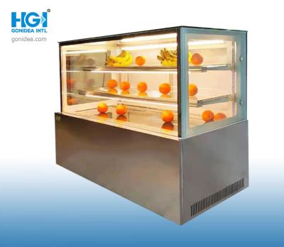 China HGI 460L 580W Refrigerated Cake Display Showcase Fan Cooling for sale
