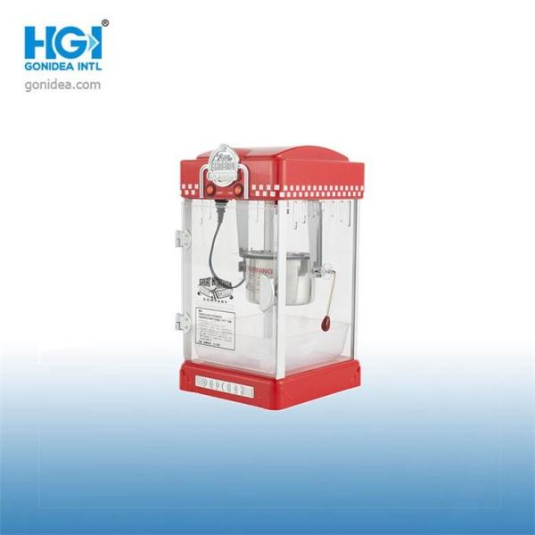 Automatic Red Tabletop Mini Popcorn Maker Machine 220V 300W Portable