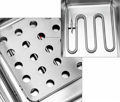 China Steel Floor Standing Electric Deep Fryer Machine 7000W 18L For Fish And Chips for sale