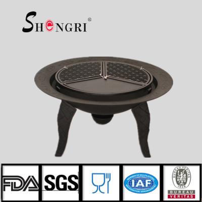 China cast iron camping BBQ grill for sale